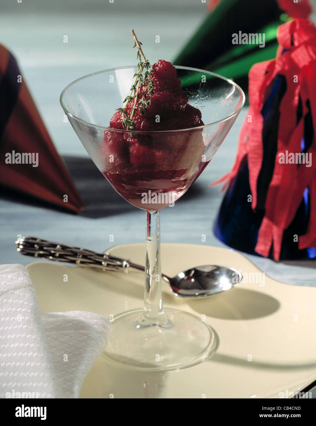 Beetroot sherbet with vodka Stock Photo - Alamy