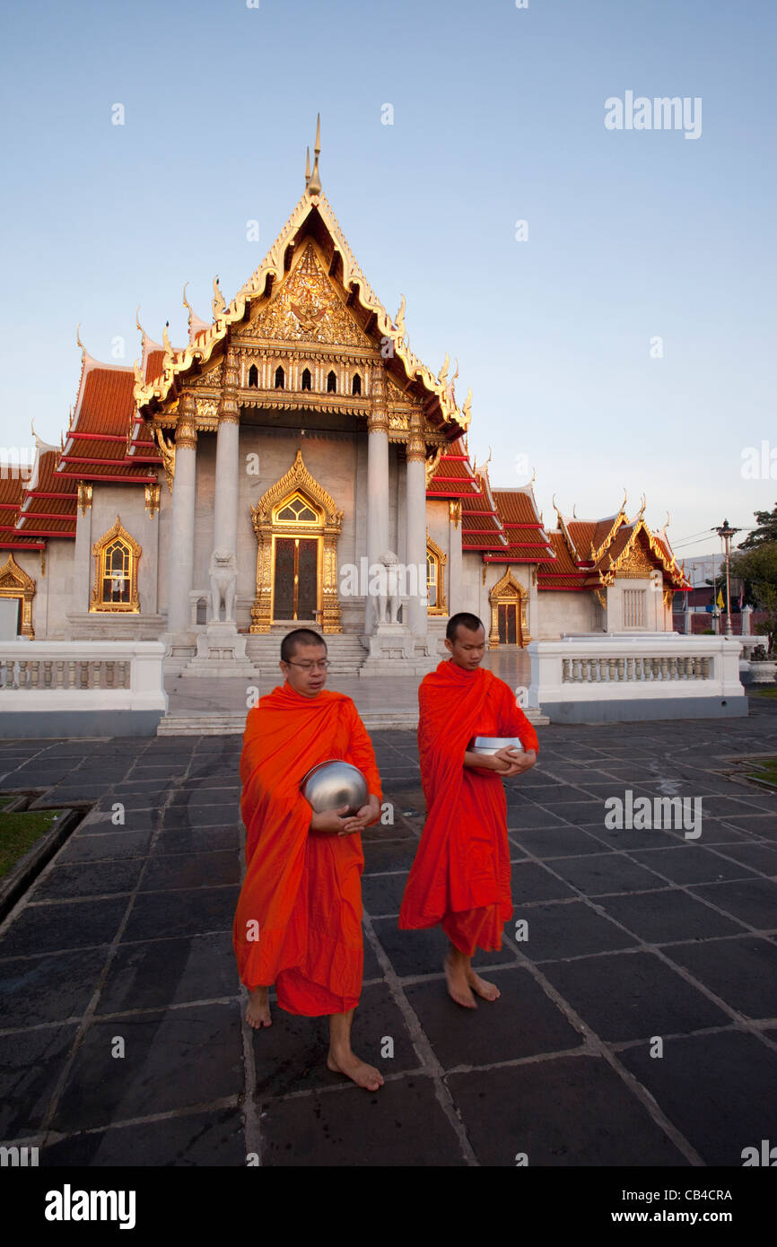 Thailand, Bangkok, Wat Benchamabophit, Marble Temple Stock Photo - Alamy