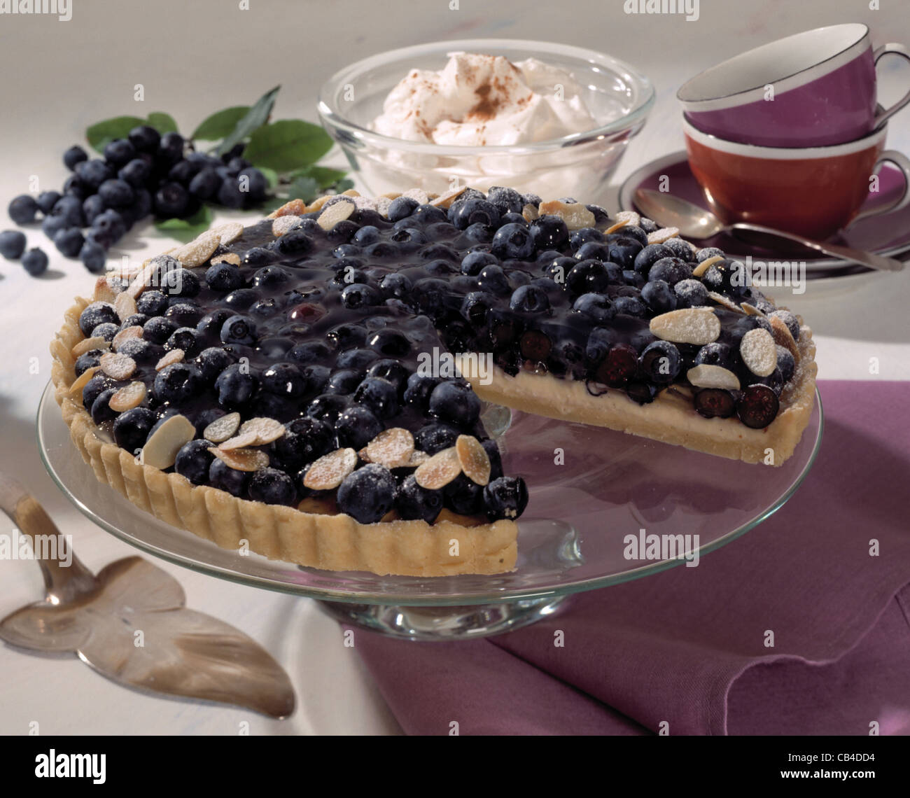 Blueberry - pie Stock Photo - Alamy