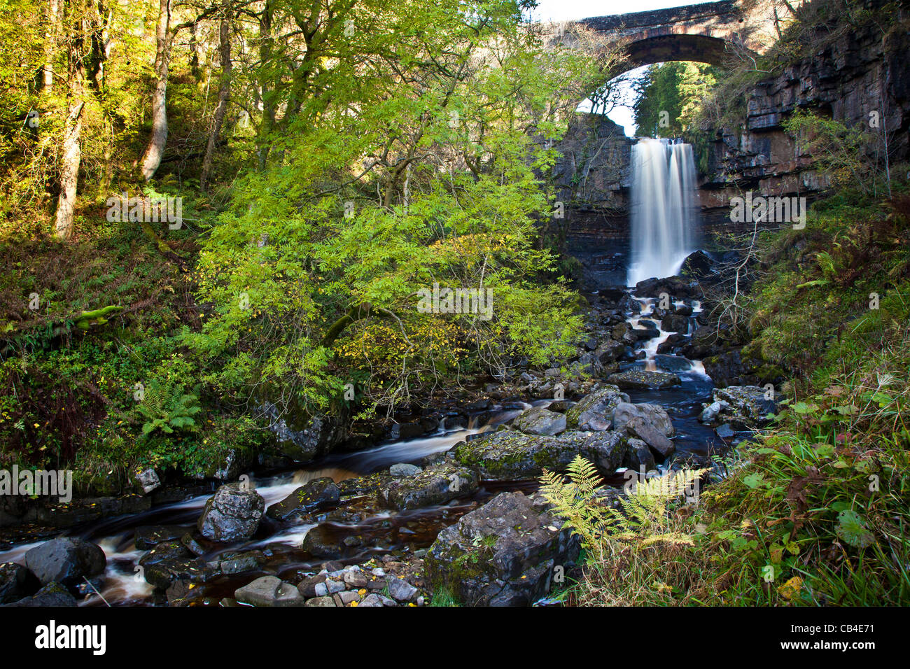 Ashgill Force south of Alston Cumbria Stock Photo - Alamy