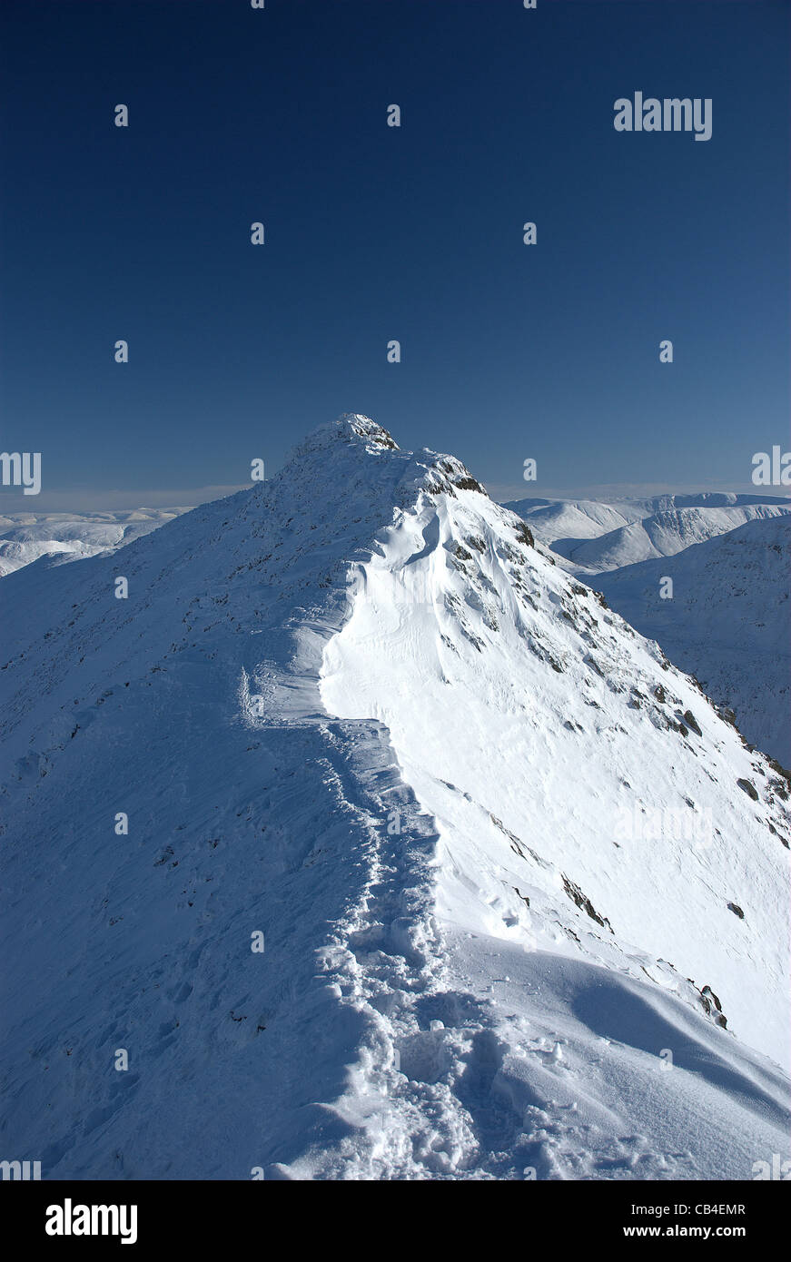 Helvellyn striding edge snow hi-res stock photography and images - Alamy