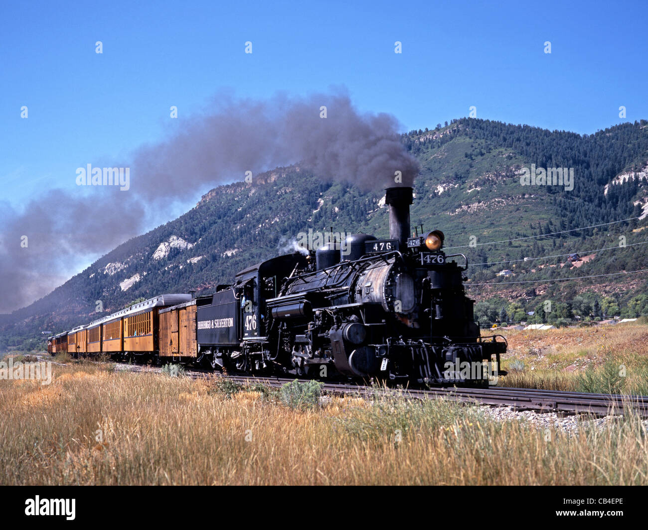 Steam Locomotive on preservation line - The Durango to Silverton ...