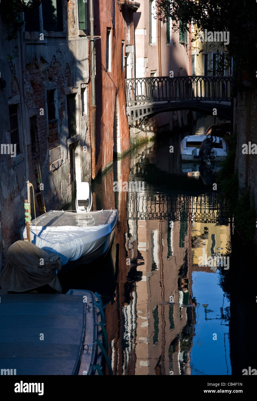 Buildings on a small canal of Venice, Italy Stock Photo - Alamy