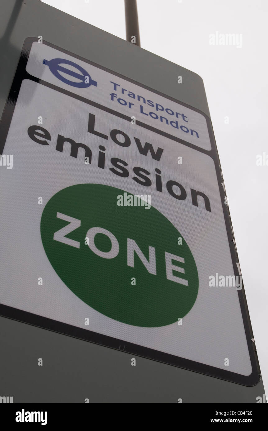 low emission zone lez london clean air transport for Stock Photo - Alamy