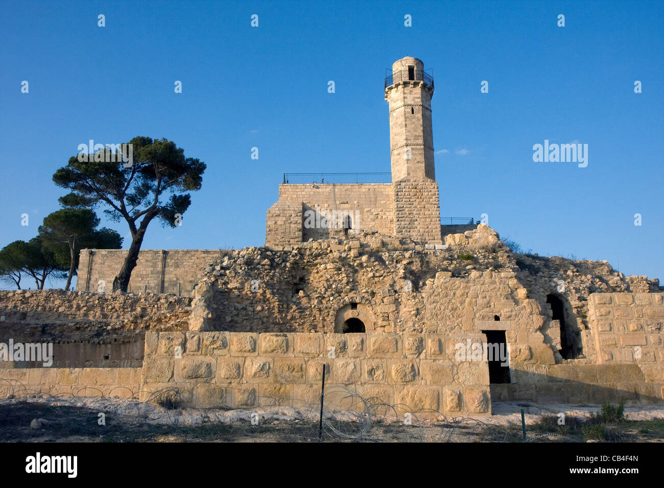 Tomb of the Prophet Samuel, near Jerusalem in Judea Desert, Israel ...