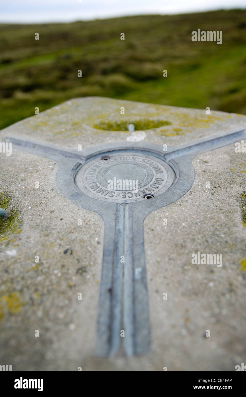 Theodolite trig point hi-res stock photography and images - Alamy