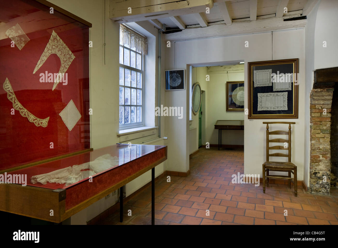 Interior of the lace museum in Bruges, Belgium Stock Photo - Alamy