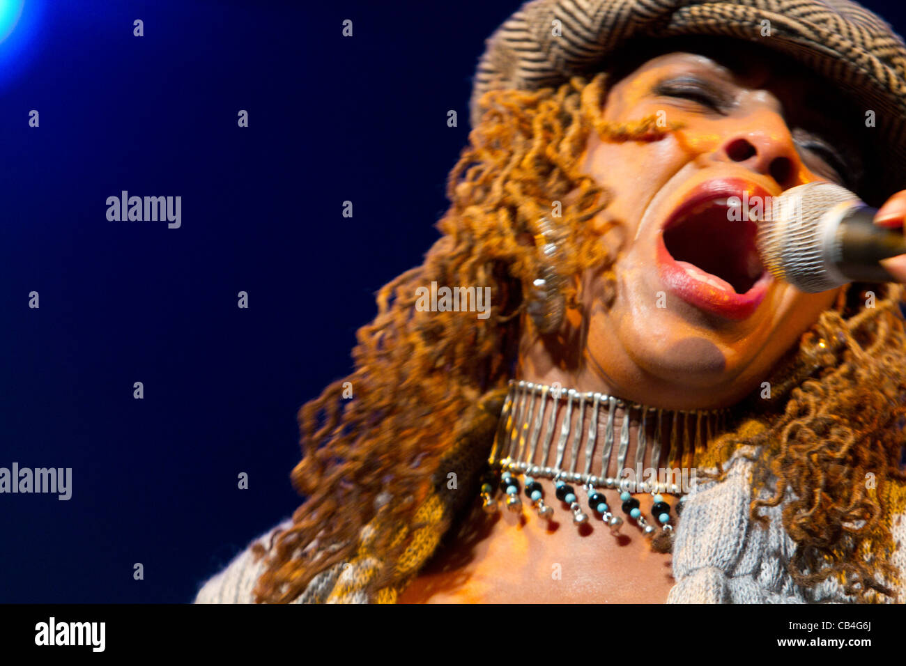 Tamara Peterson vocal singer performing at the Jazz Voyeur Festival ...