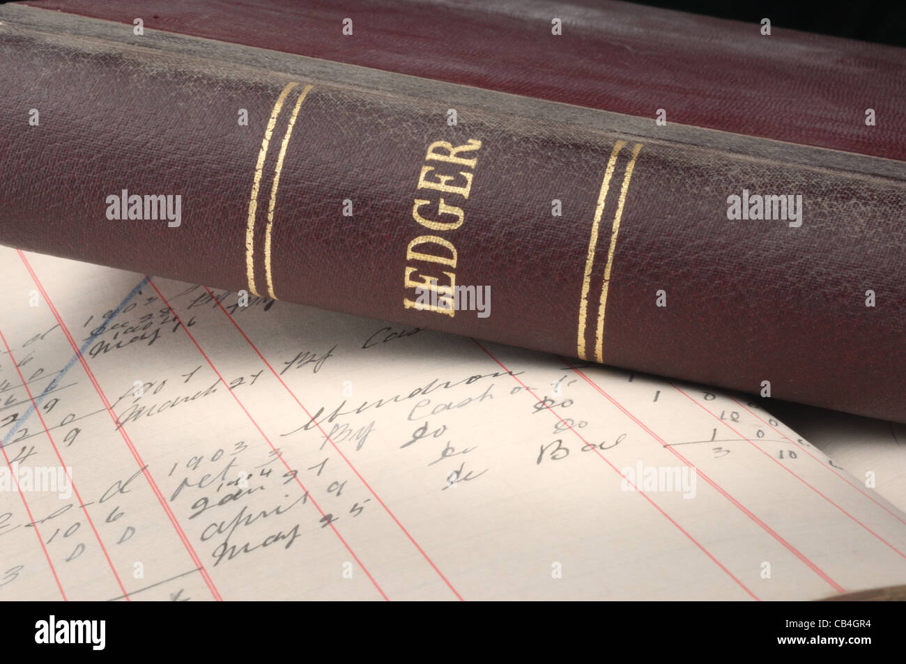Ledger book vintage hi-res stock photography and images - Alamy