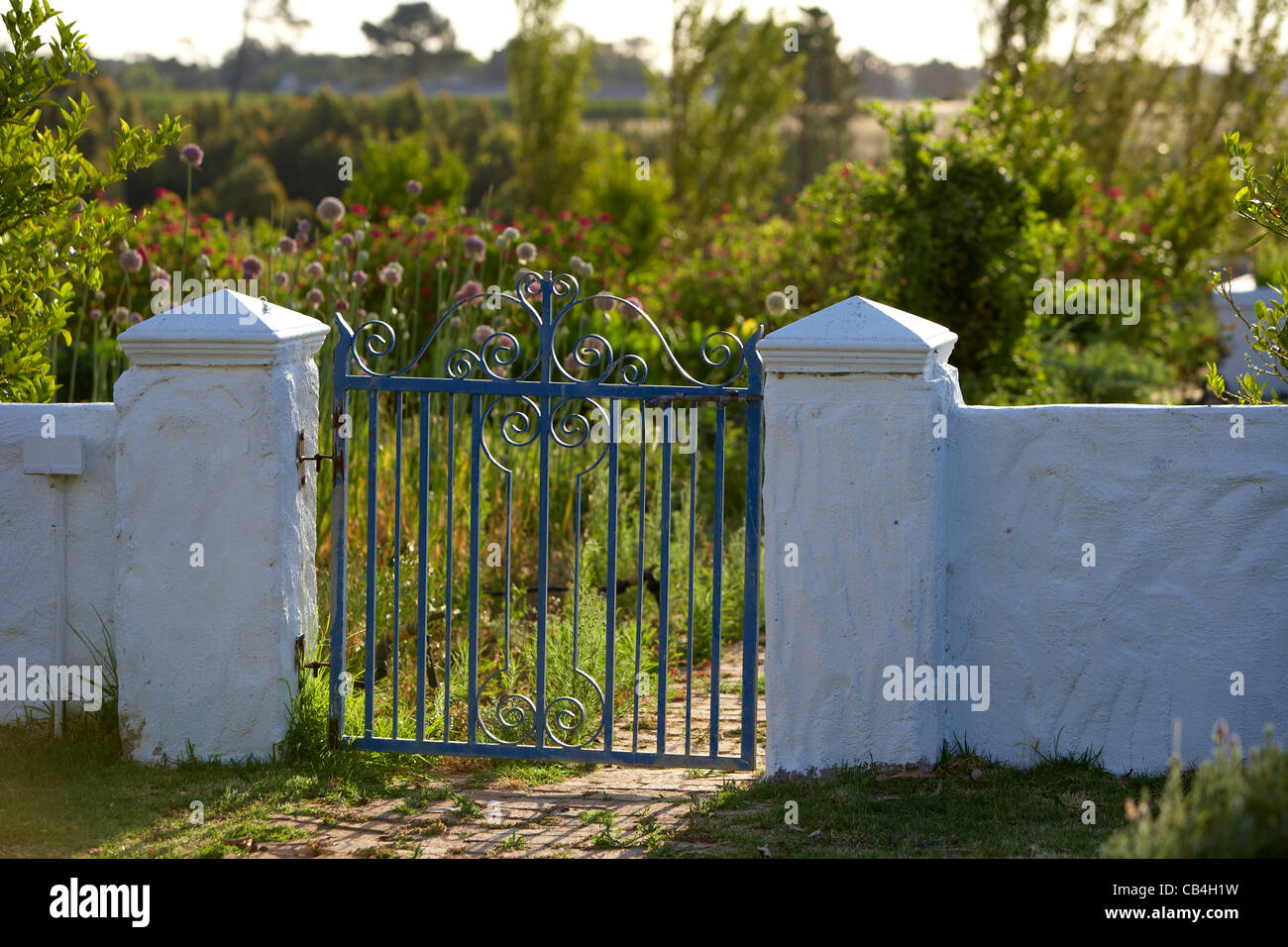 Blue gate hi-res stock photography and images - Alamy