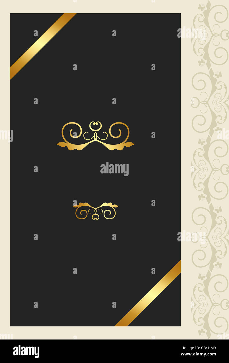 Illustration floral background for design wedding card - vector Stock ...