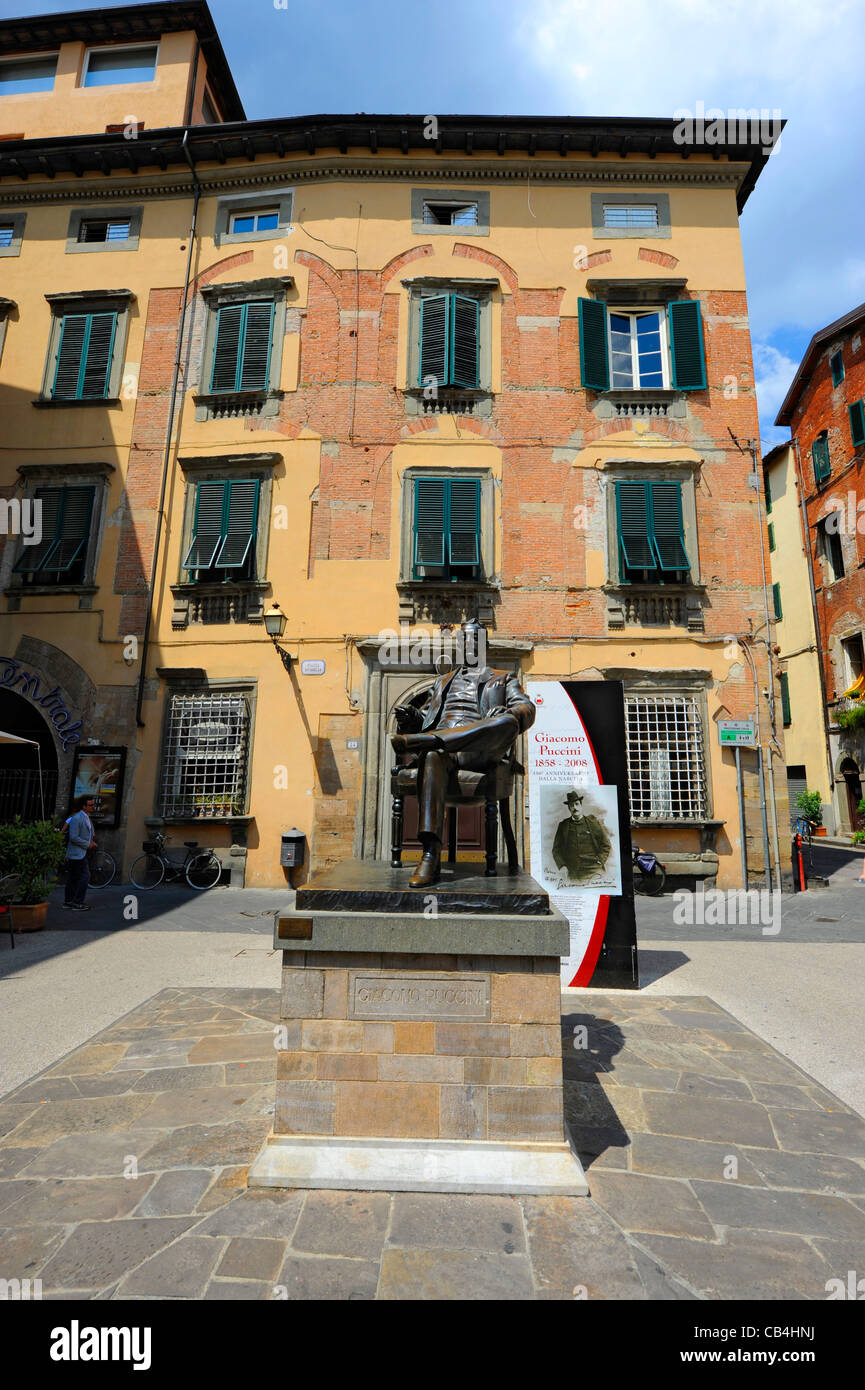 Giacomo Puccini Lucca Italy Tuscany Europe Mediterranean Stock Photo ...