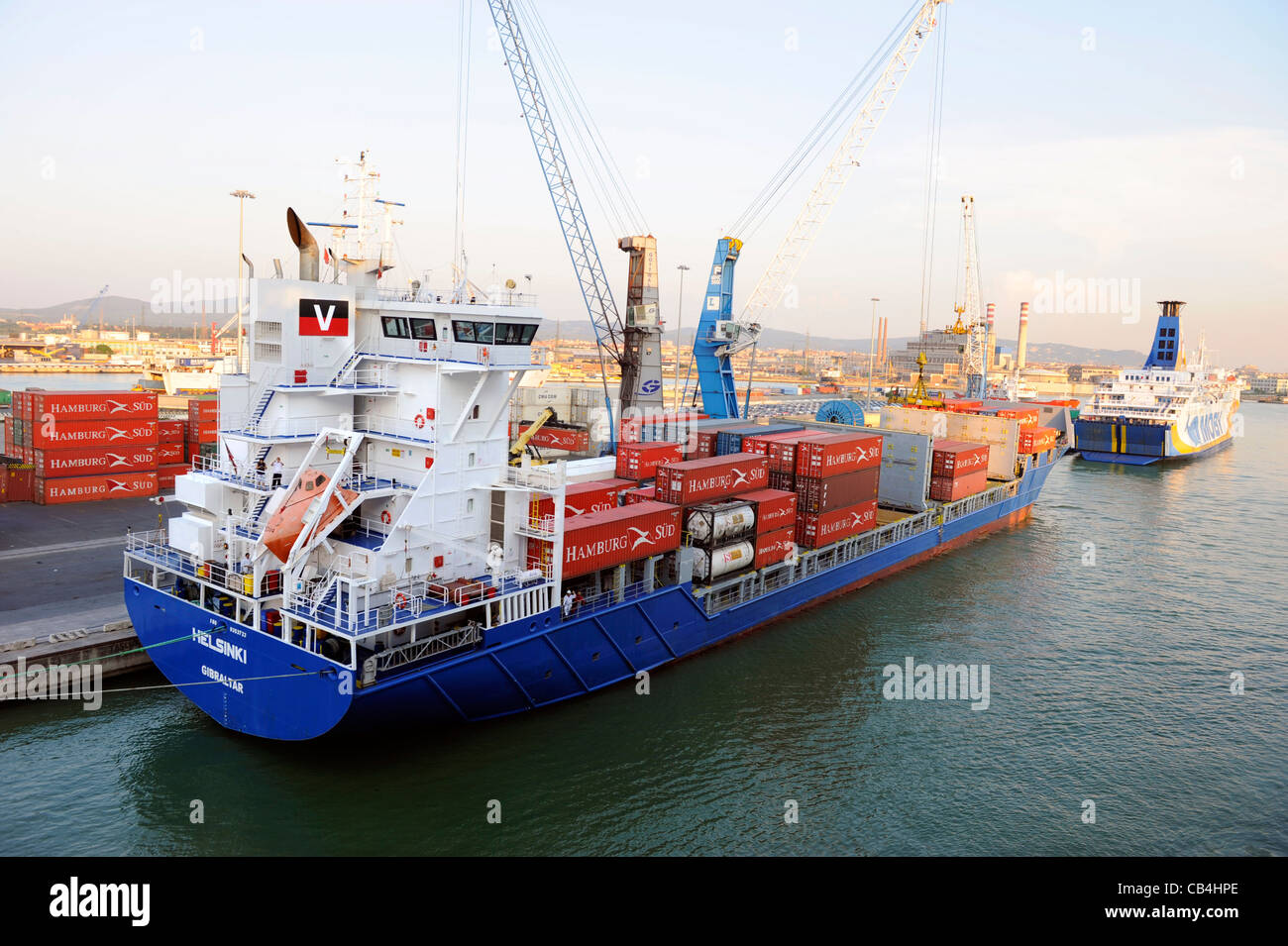 Livorno Italy Europe Port Shipping Transportation Goods Stock Photo - Alamy