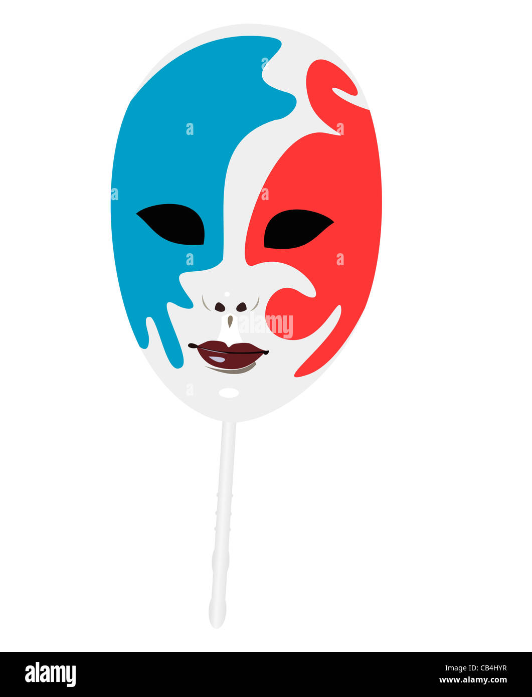 Colourful carnivals mask Cut Out Stock Images & Pictures - Alamy