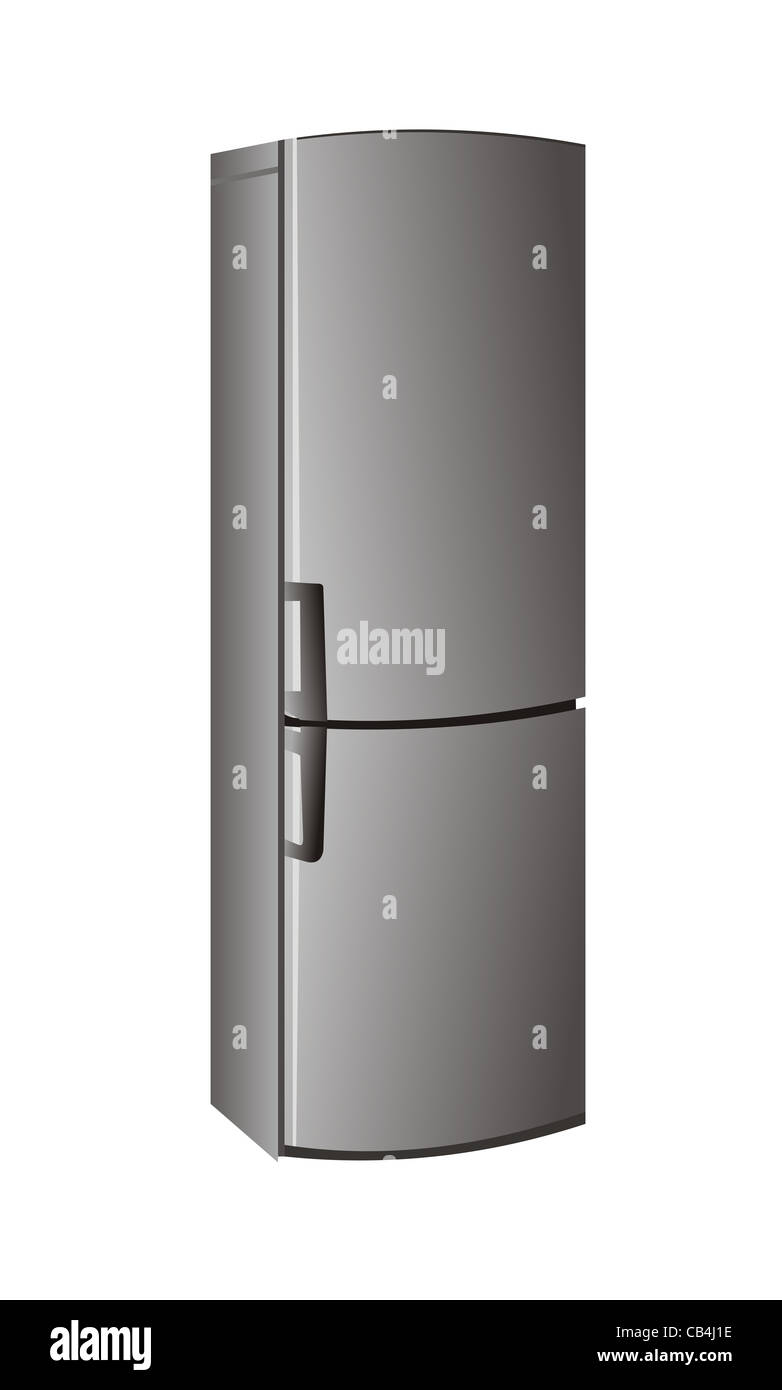 Realistic illustration refrigerator Stock Photo - Alamy