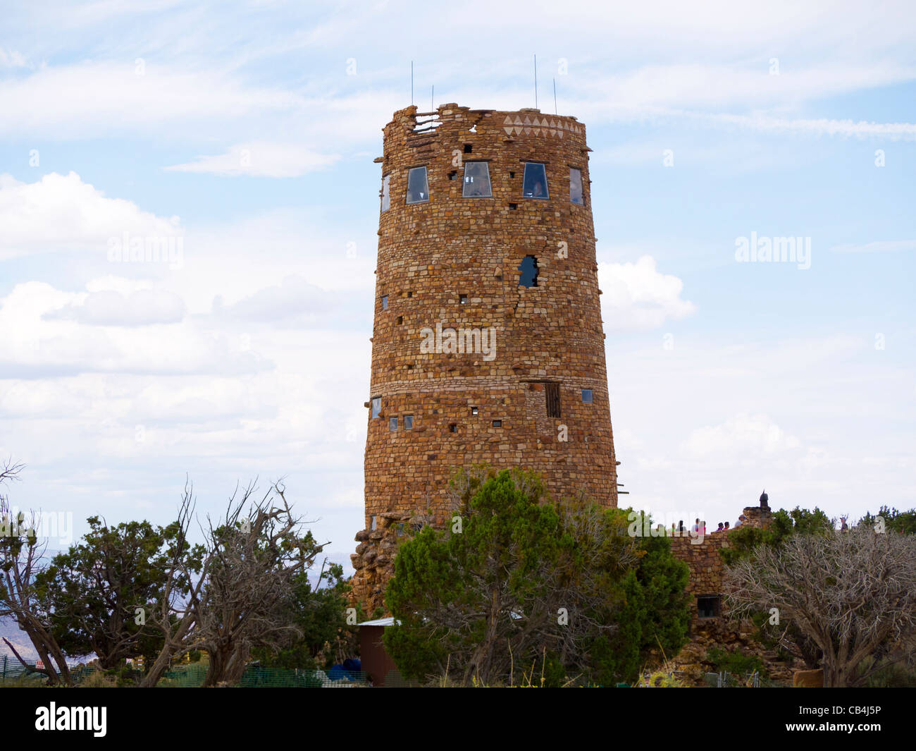 Desert View Watchtower at the South Rim of Grand Canyon Arizona USA ...