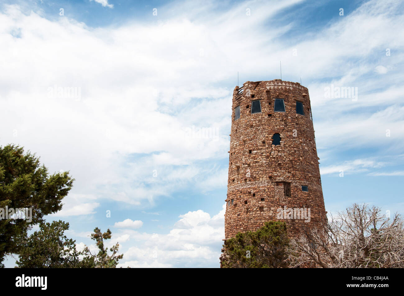 Desert View Watchtower at the South Rim of Grand Canyon Arizona USA ...
