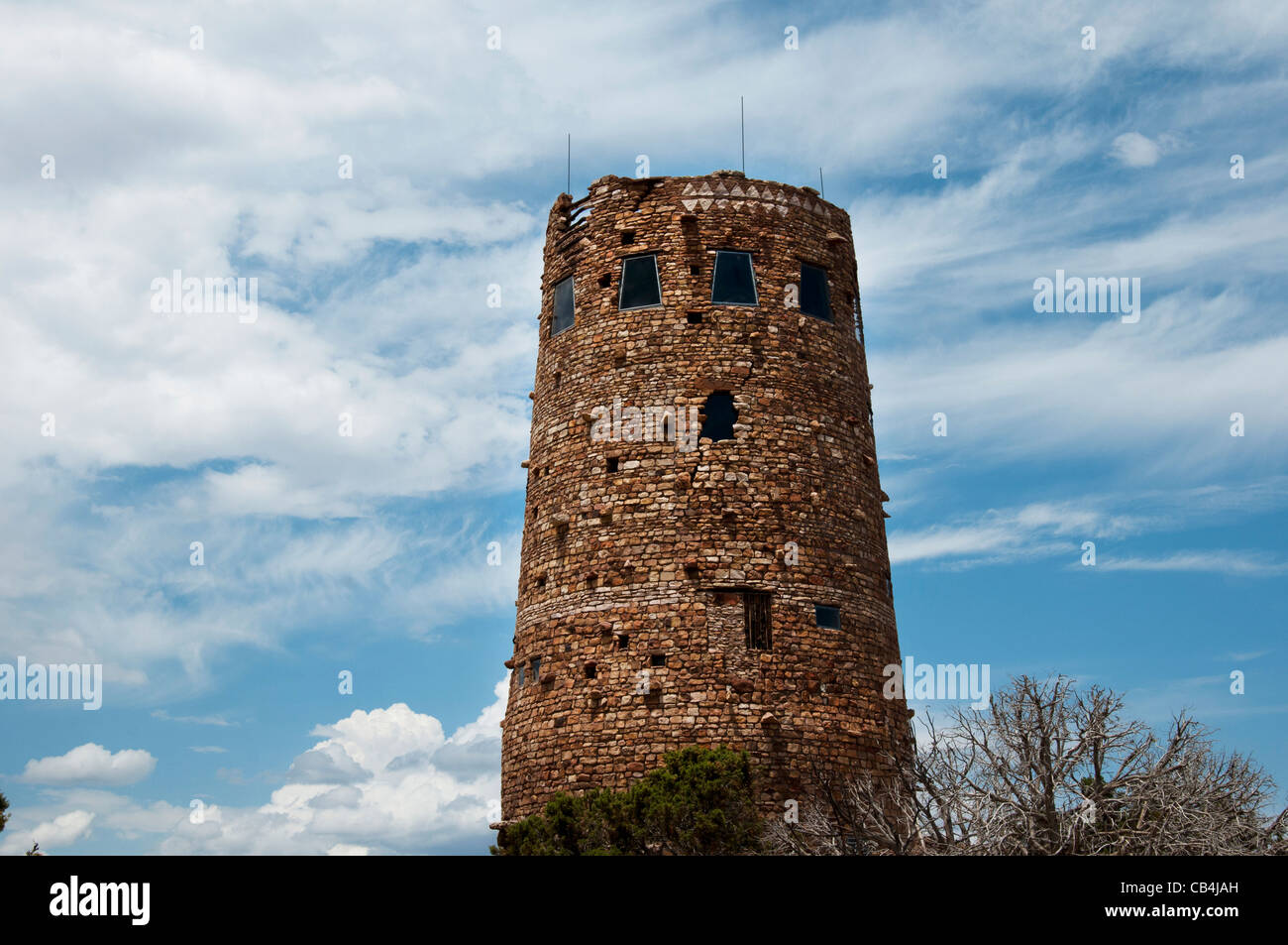 Desert View Watchtower at the South Rim of Grand Canyon Arizona USA ...