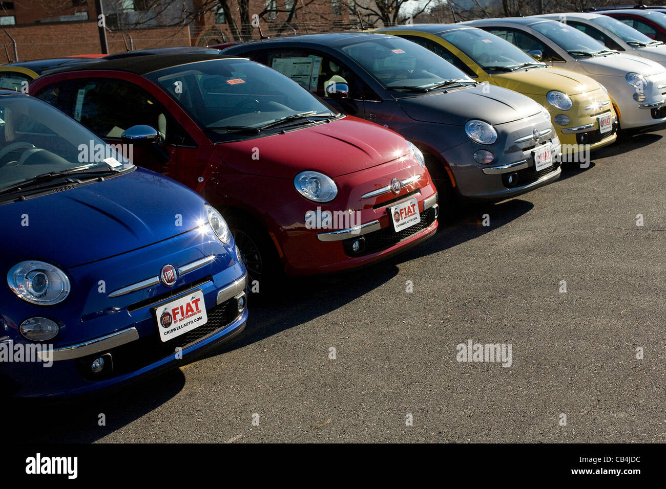 A Fiat car dealership Stock Photo - Alamy