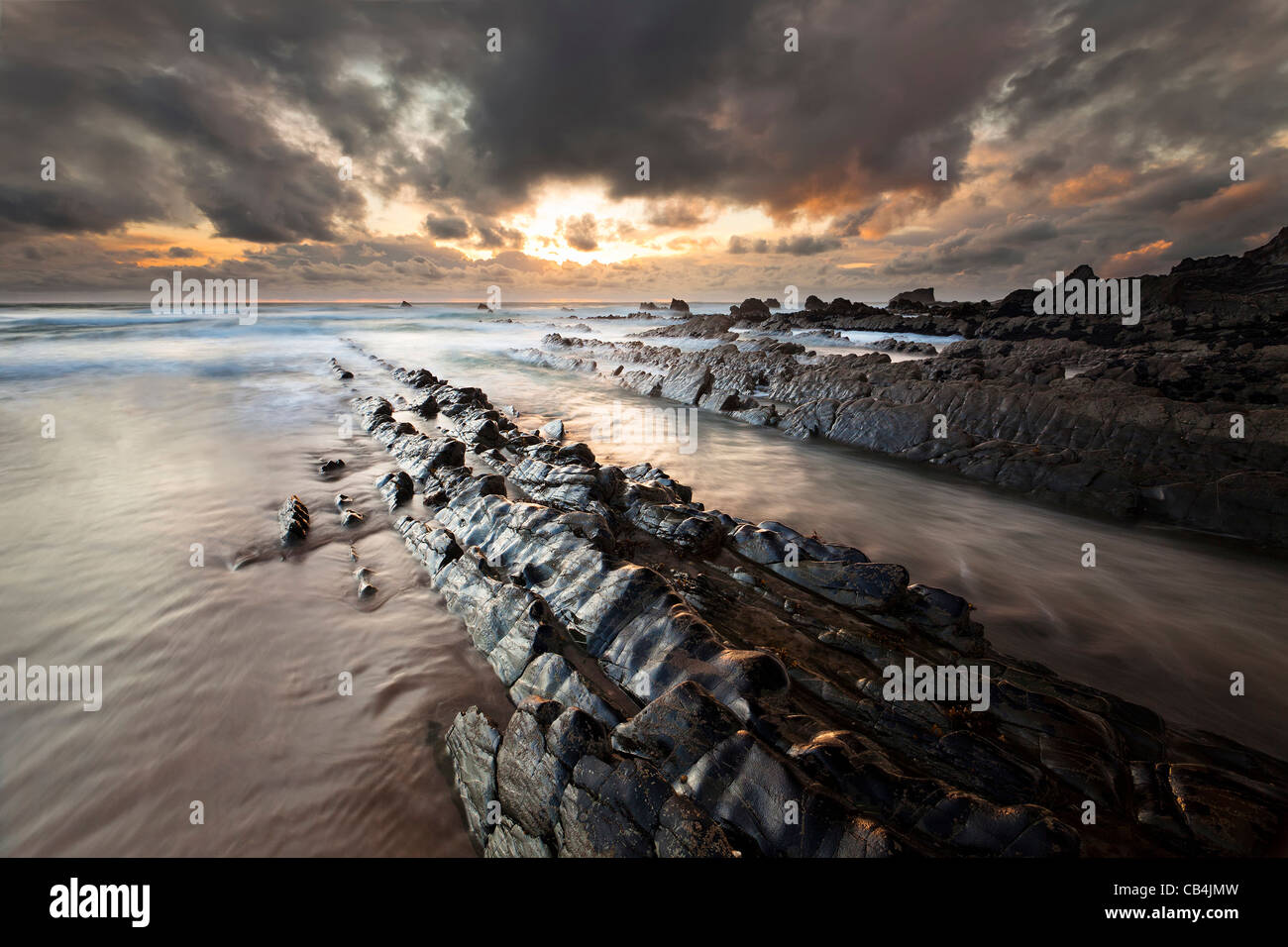 North devon coast sunset hi-res stock photography and images - Alamy