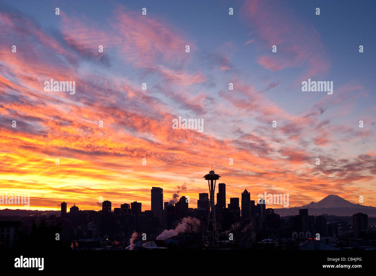 Seattle Skyline Sunrise
