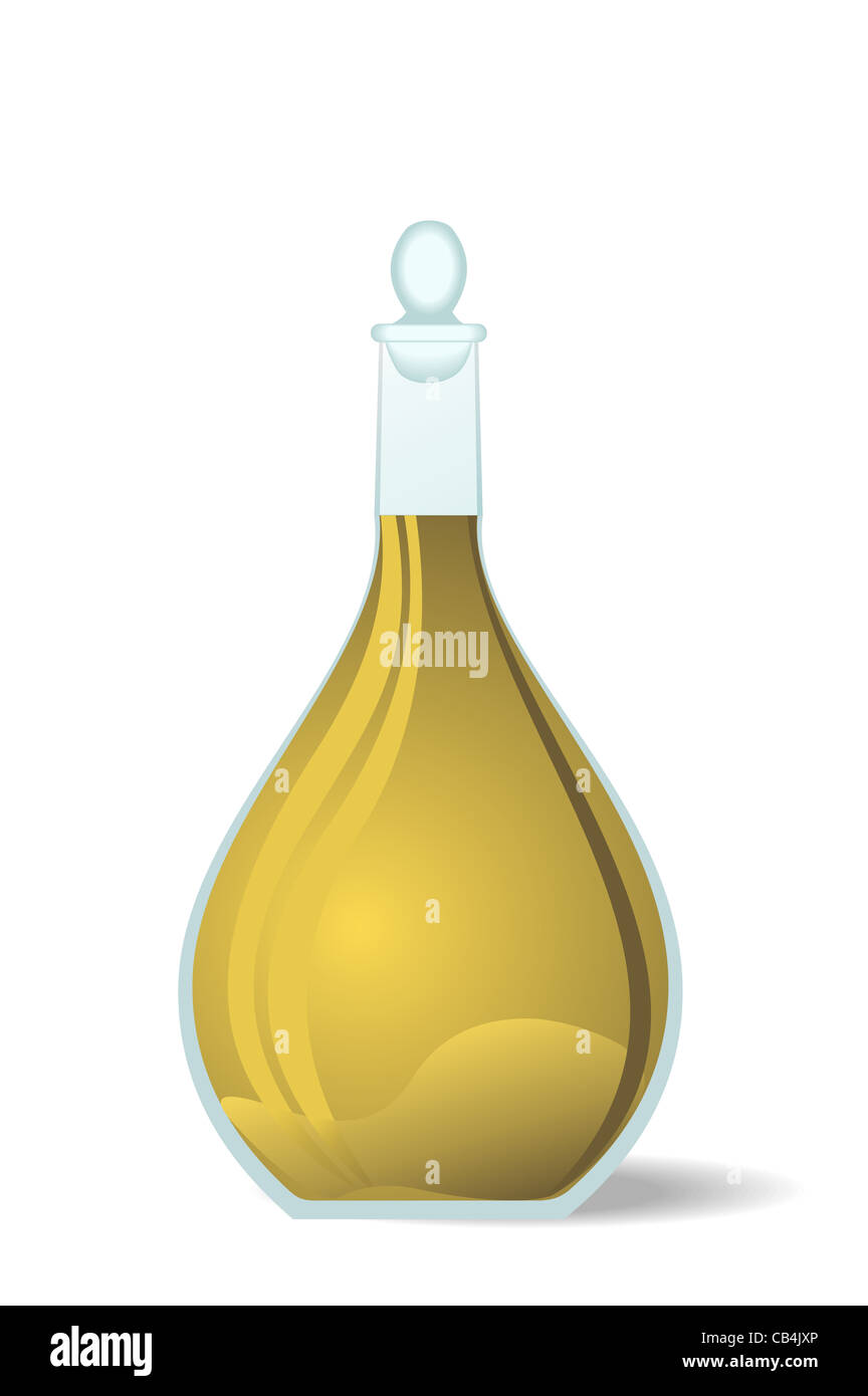 Illustration wine decanter - vector Stock Photo - Alamy
