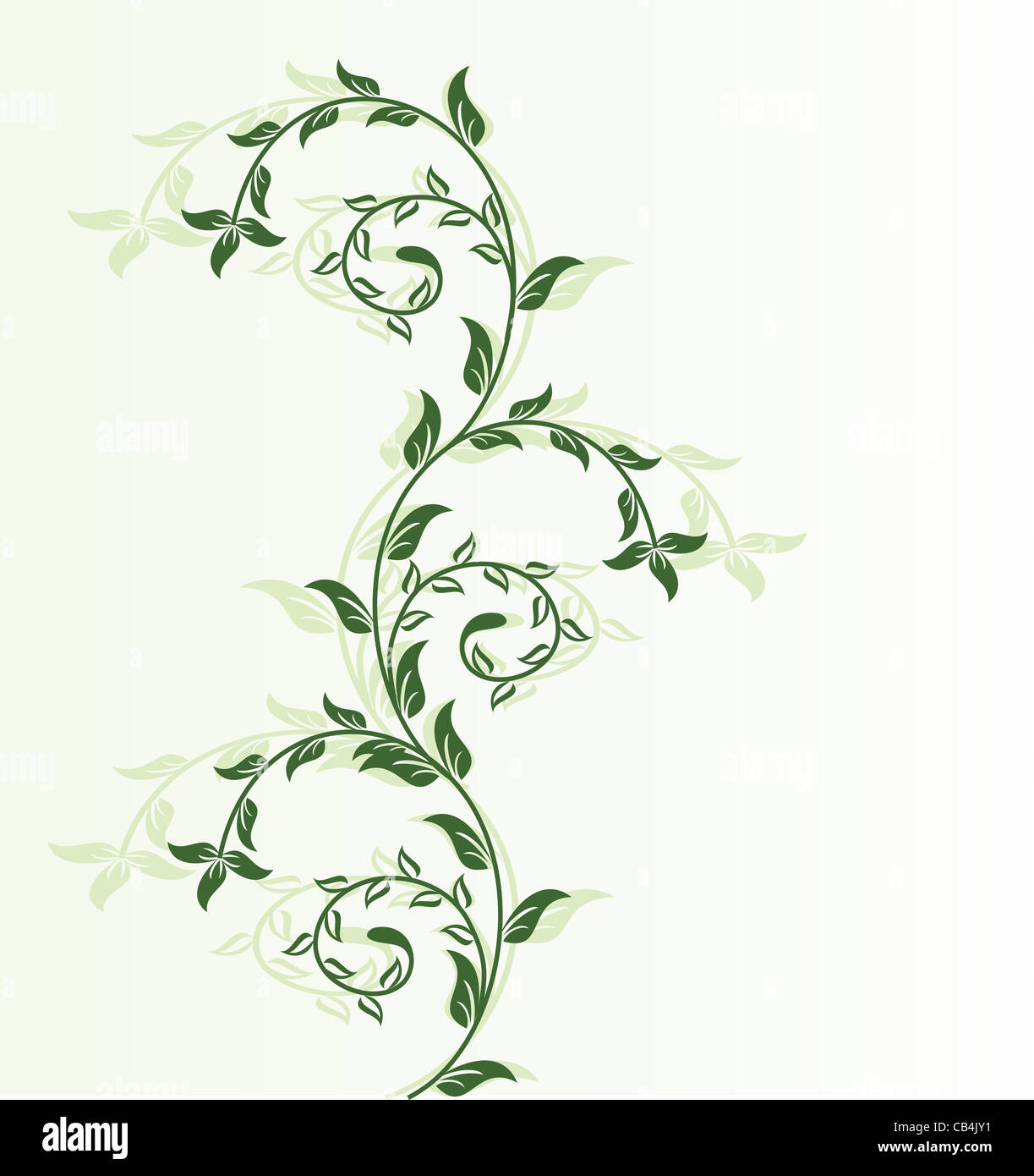Vector green spring floral background for design card or invitation ...