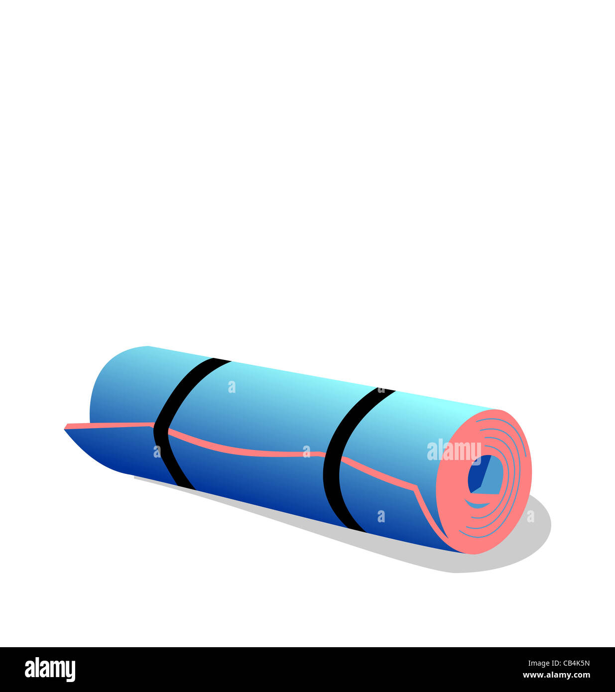 Realistic illustration of spandex mat isolated on white background ...