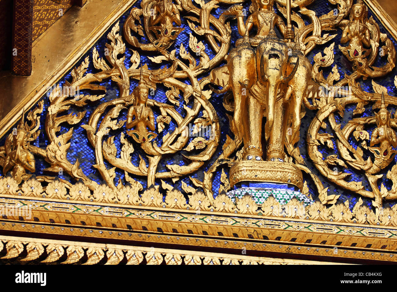Buddhist temple close in the Grand Palace, Bangkok, Thailand Stock ...