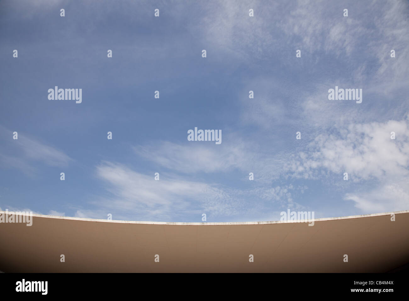 little detail of a architecture detail with the sky as background Stock ...