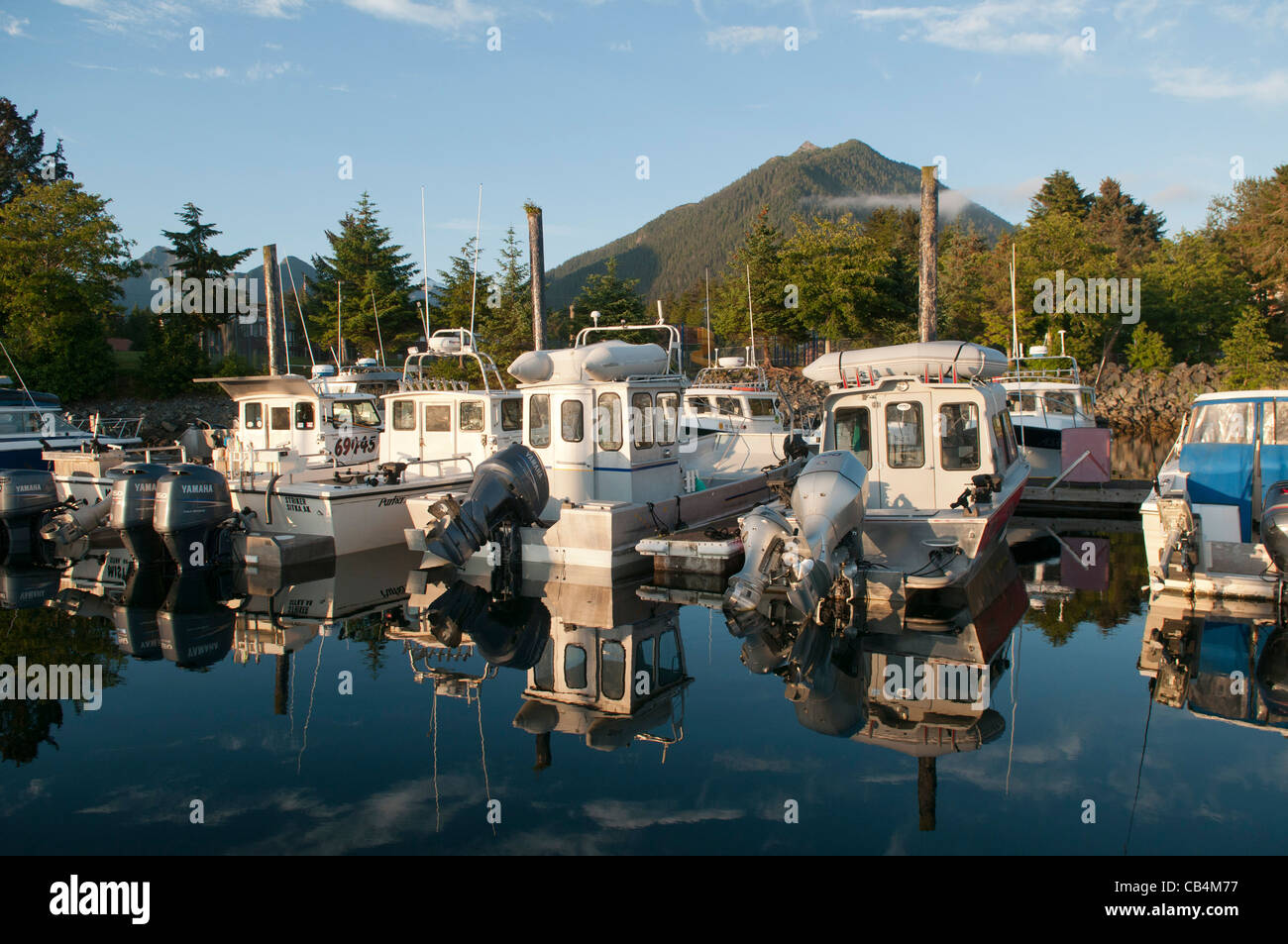 Alaska sitka boats harbor hi-res stock photography and images - Alamy