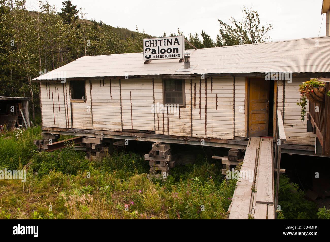 Chitina Saloon, Chitina, Alaska Stock Photo - Alamy
