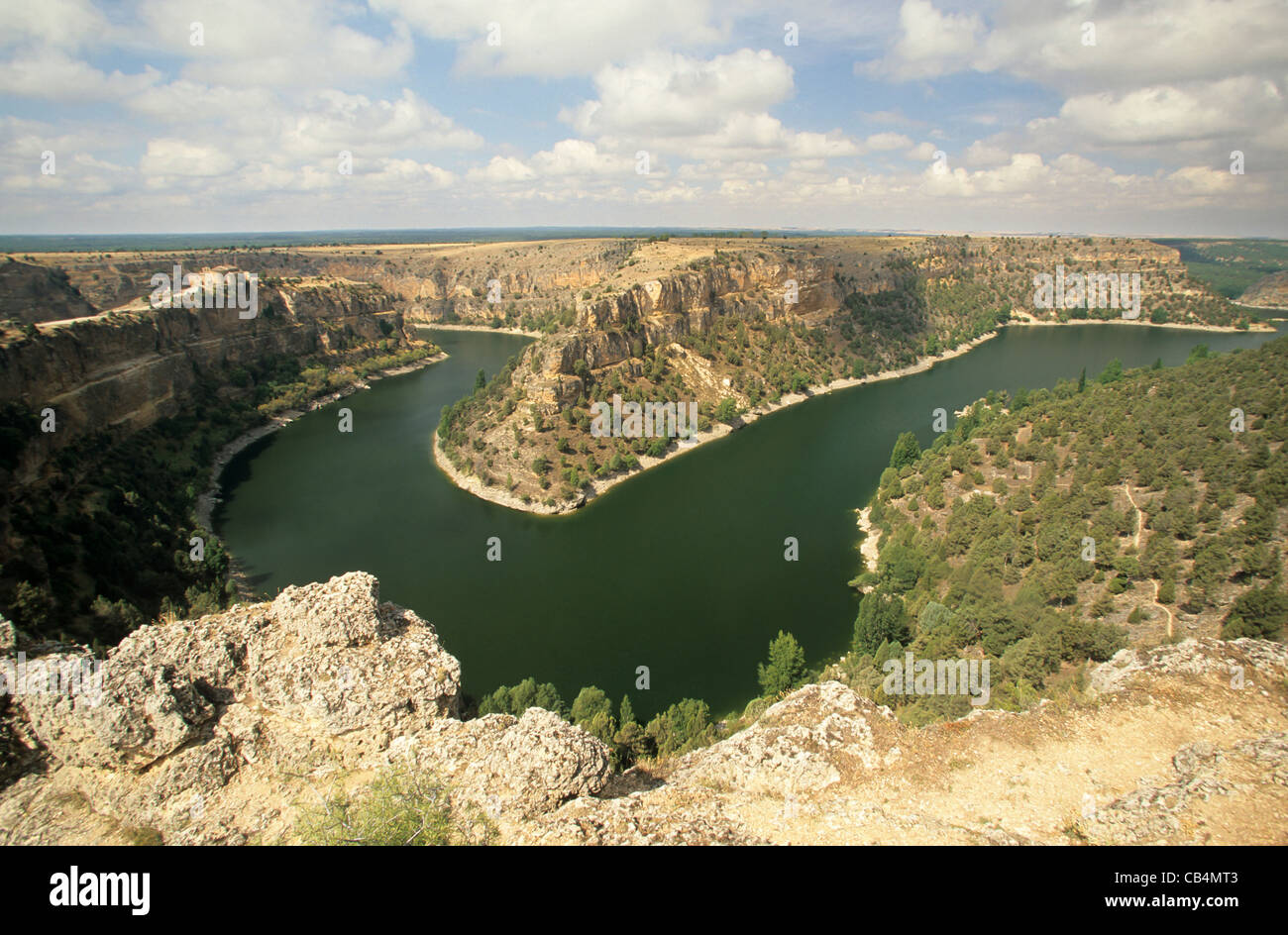 Gorges of Duraton river -Hoces del Río Duratón-, Segovia, Castilla y ...