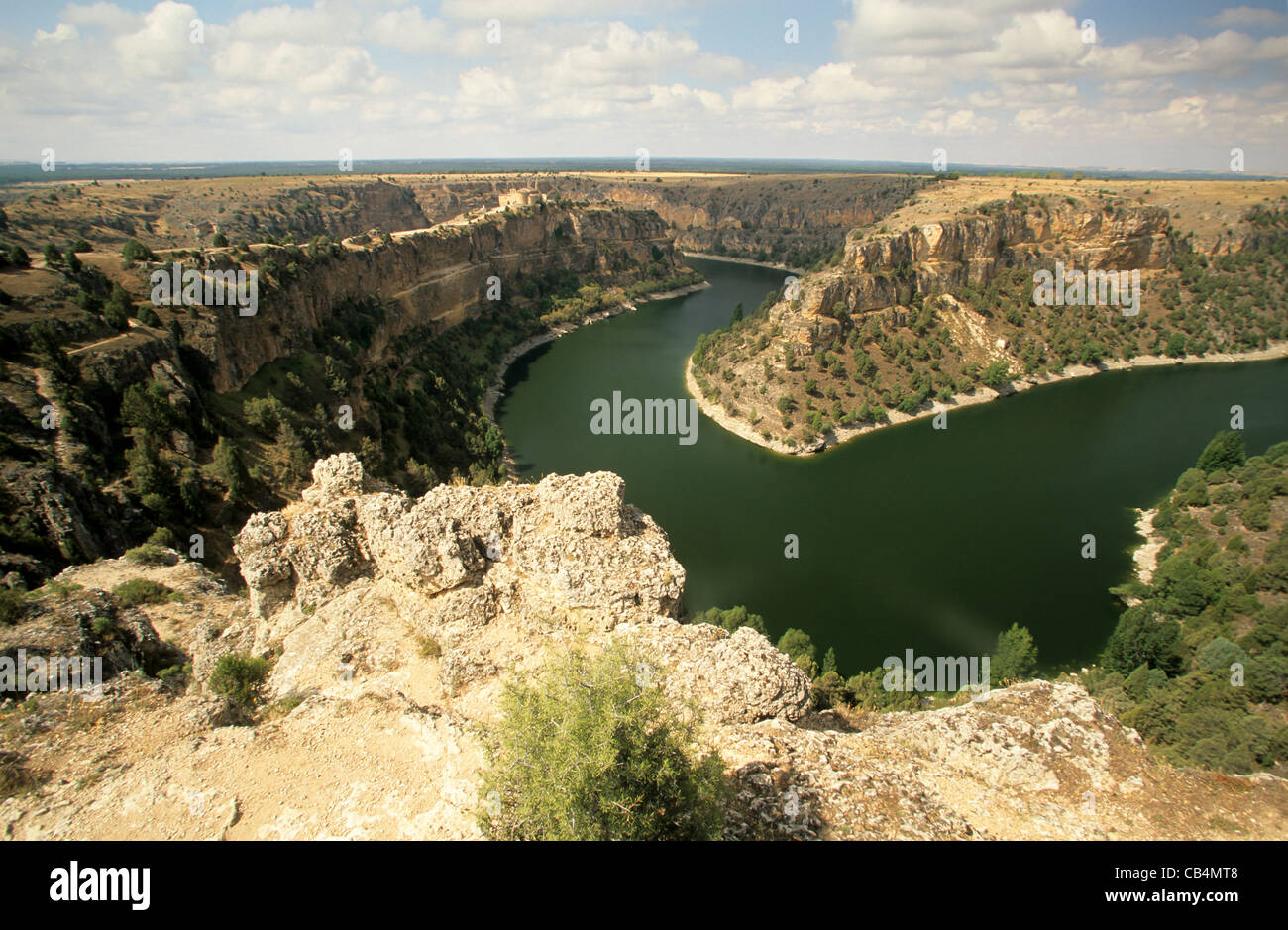 Gorges of Duraton river -Hoces del Río Duratón-, Segovia, Castilla y ...