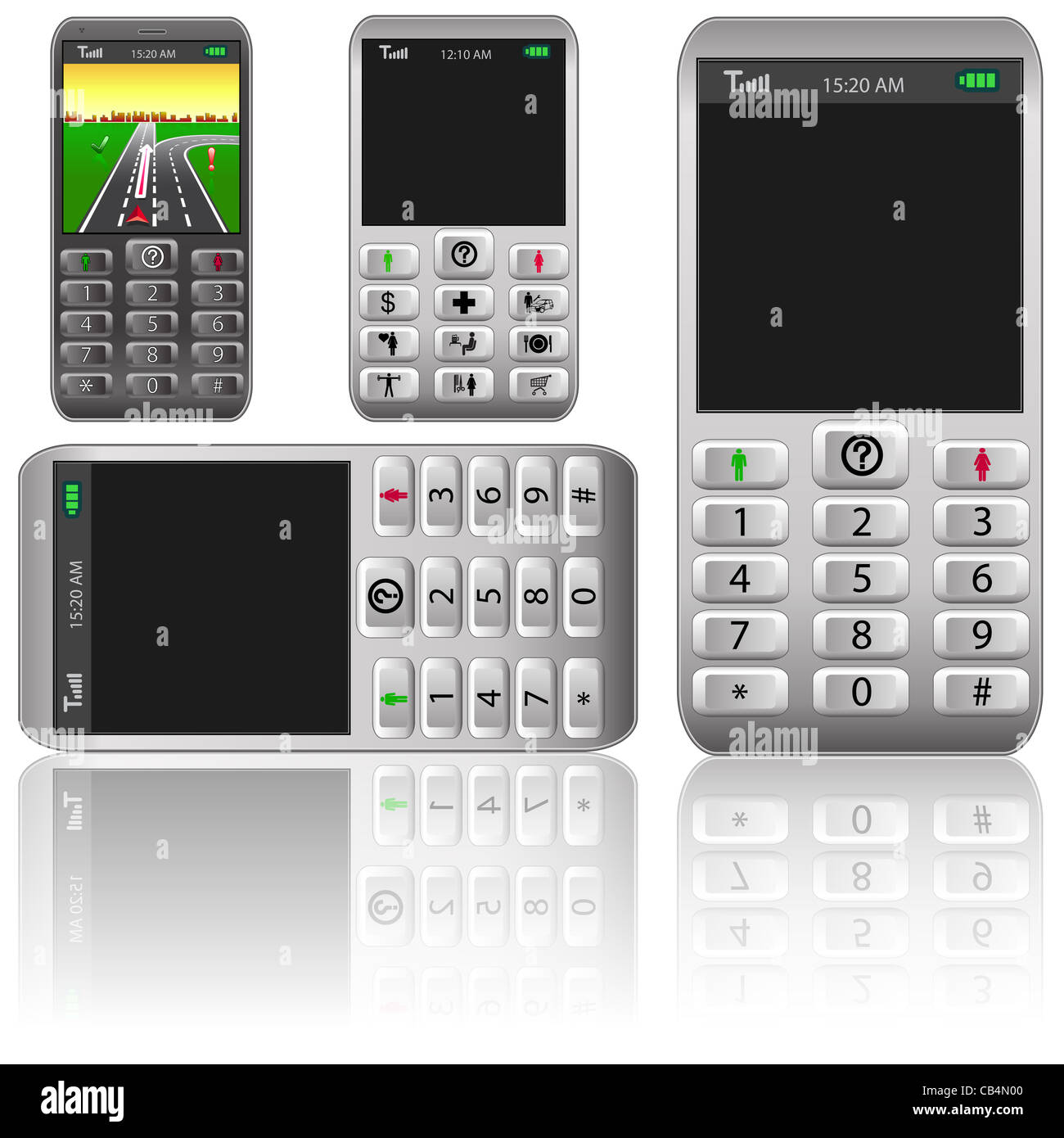 Vector mobile phones,original design Stock Photo - Alamy