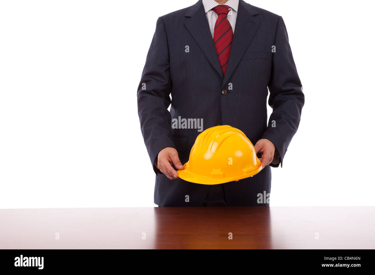 White construction workers safety helmet hi-res stock photography and ...
