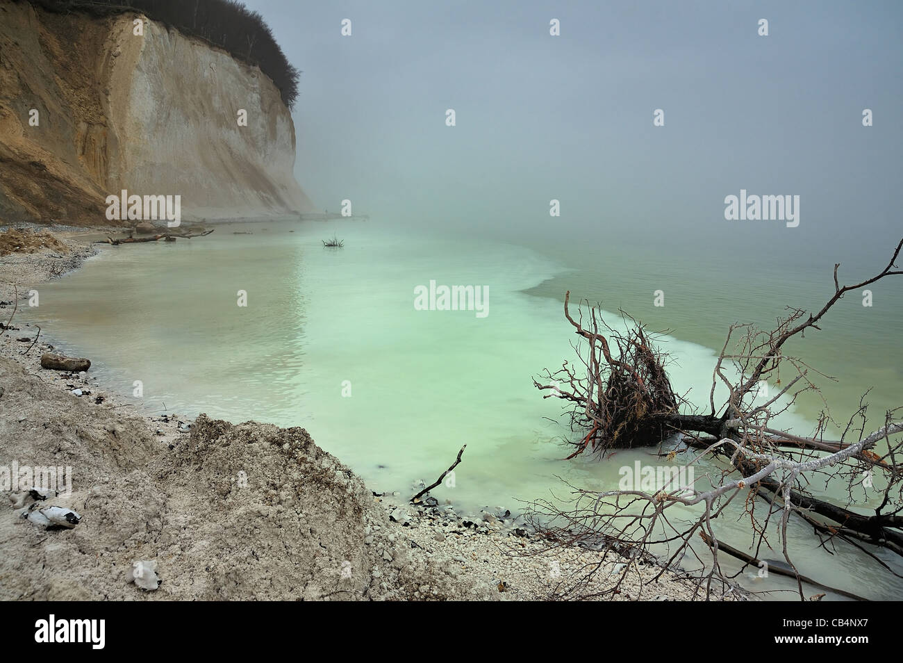 chalk cliffs island rügen Stock Photo - Alamy