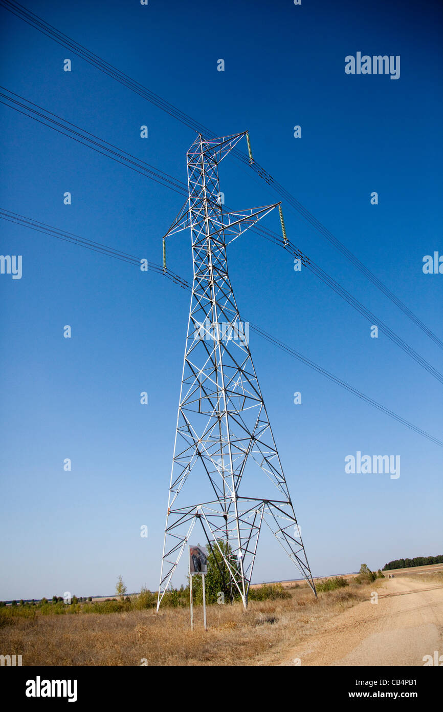 ECO2 electricity pylon for power station Eco2 Burning straw in ORSONO ...
