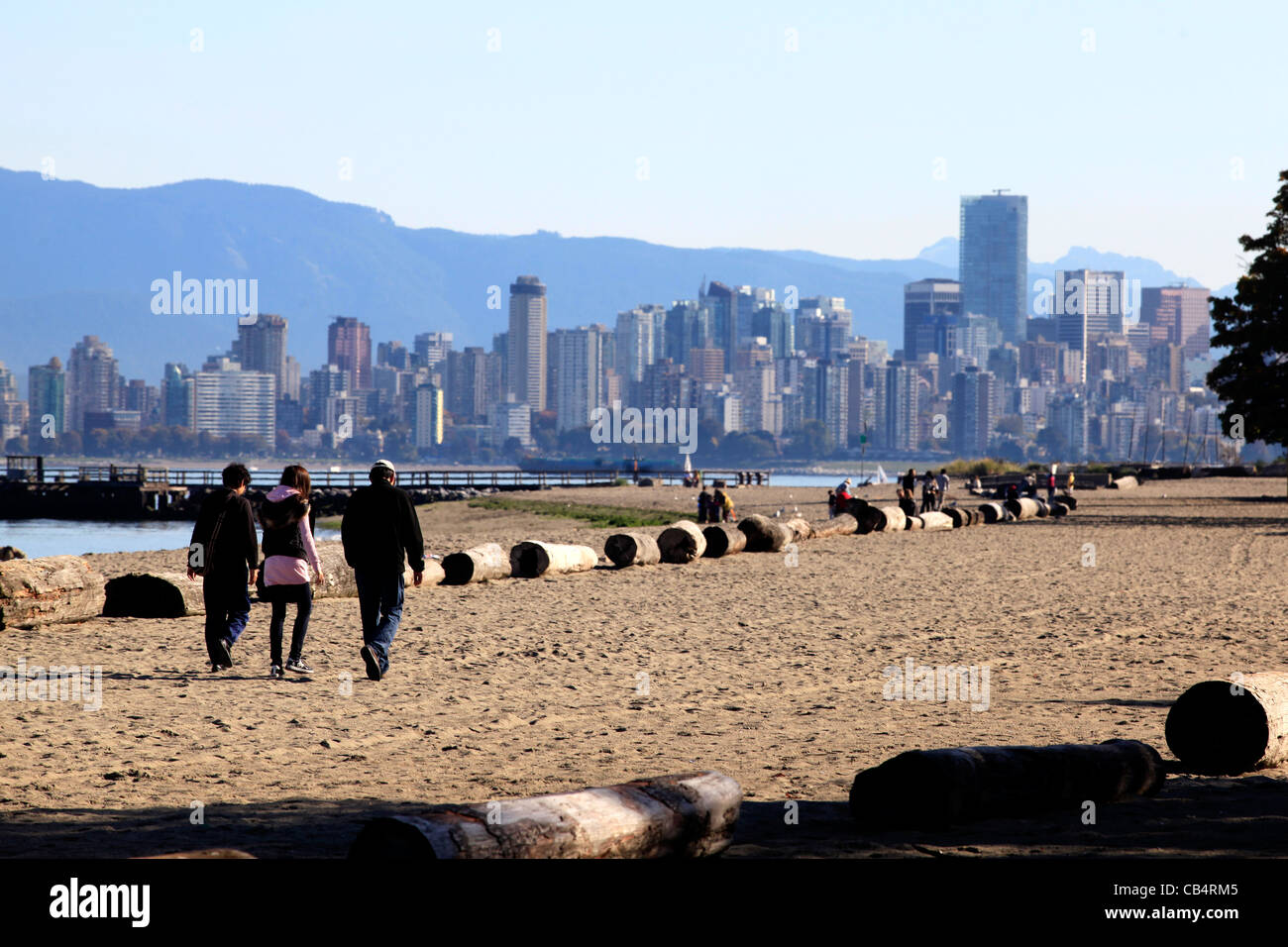 Downtown Vancouver as seen from Locarno Beach Stock Photo - Alamy