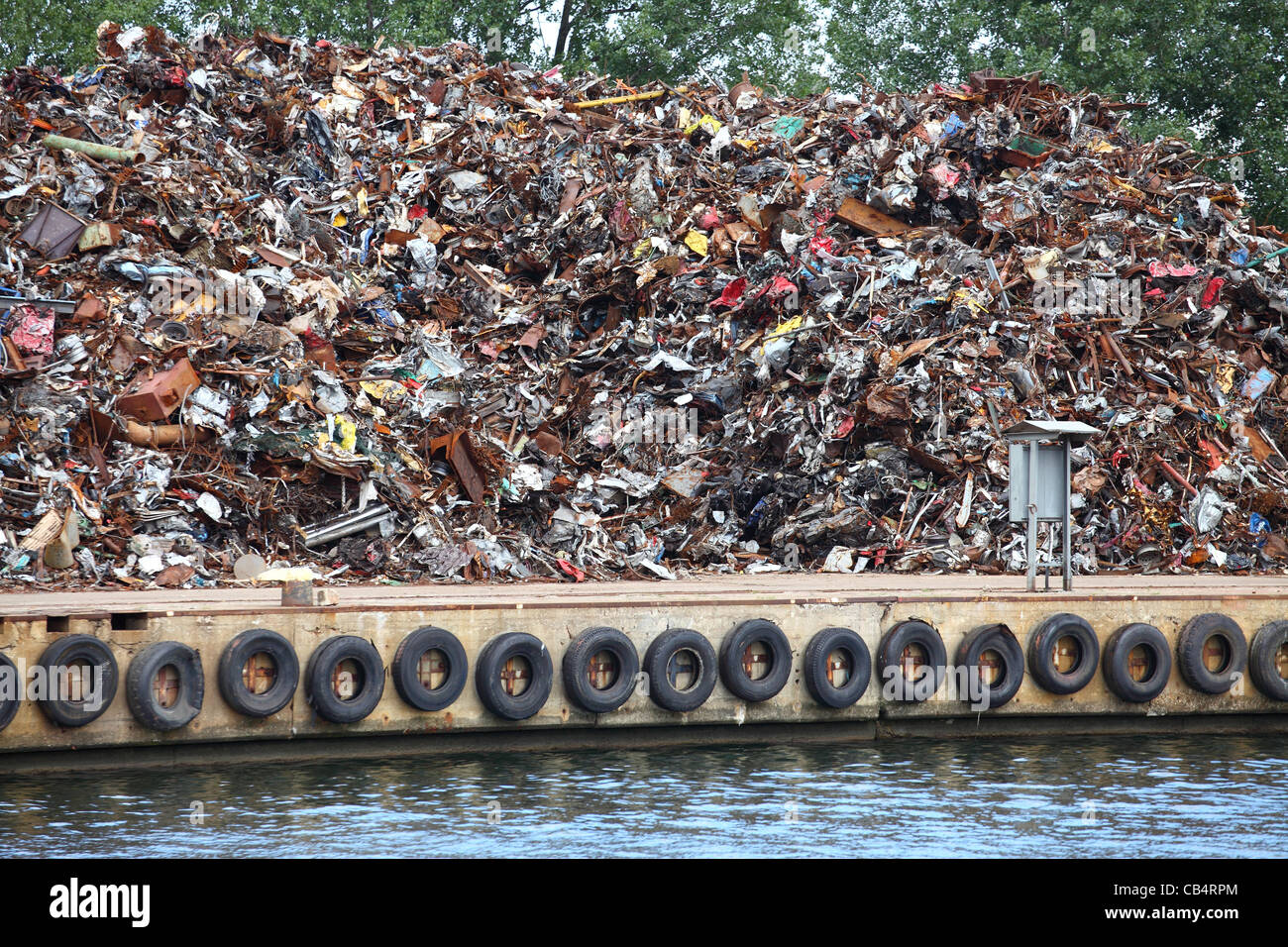 Scrap Metal ready for recycling texture background Stock Photo - Alamy