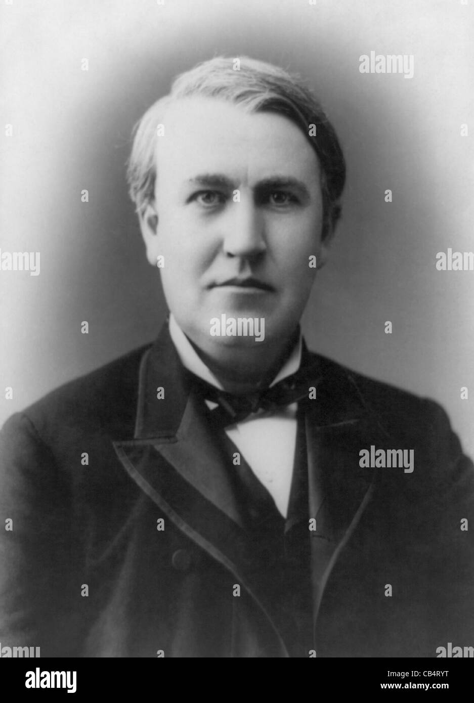 Vintage portrait photo of American inventor and businessman Thomas Alva ...
