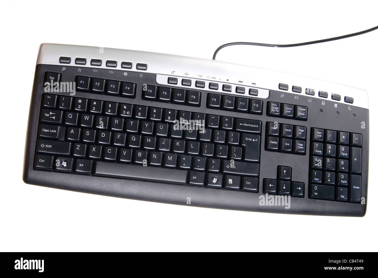 keyboard isolated on white background Stock Photo - Alamy