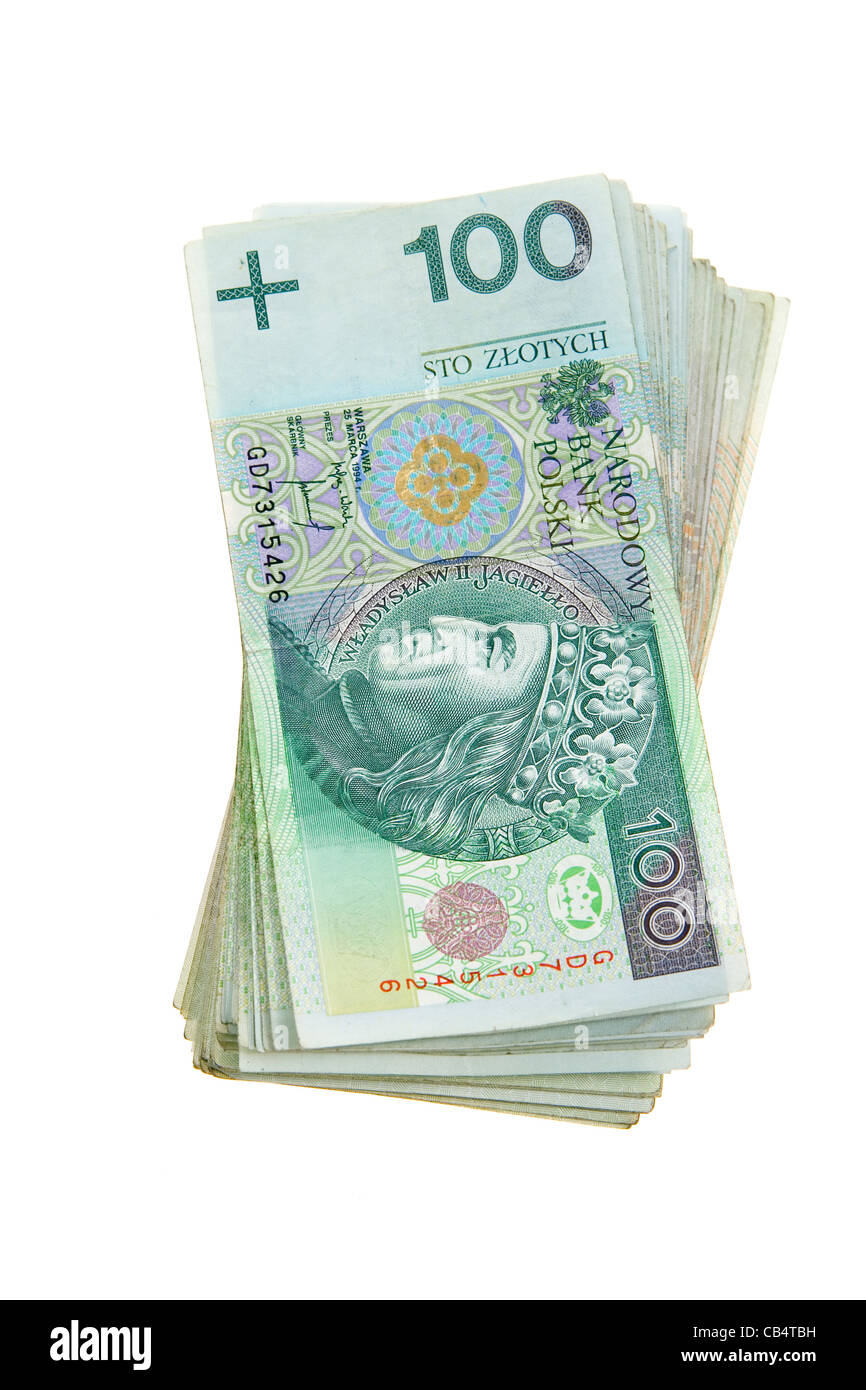 Money on white background Stock Photo - Alamy