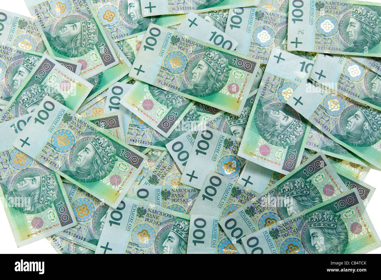 Money on white background Stock Photo - Alamy