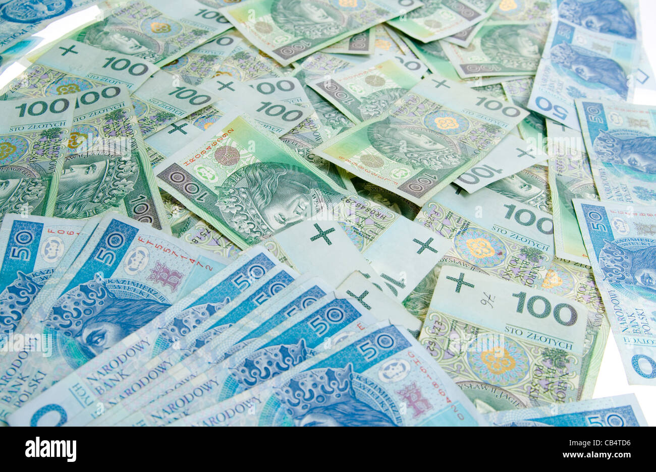 Money on white background Stock Photo - Alamy