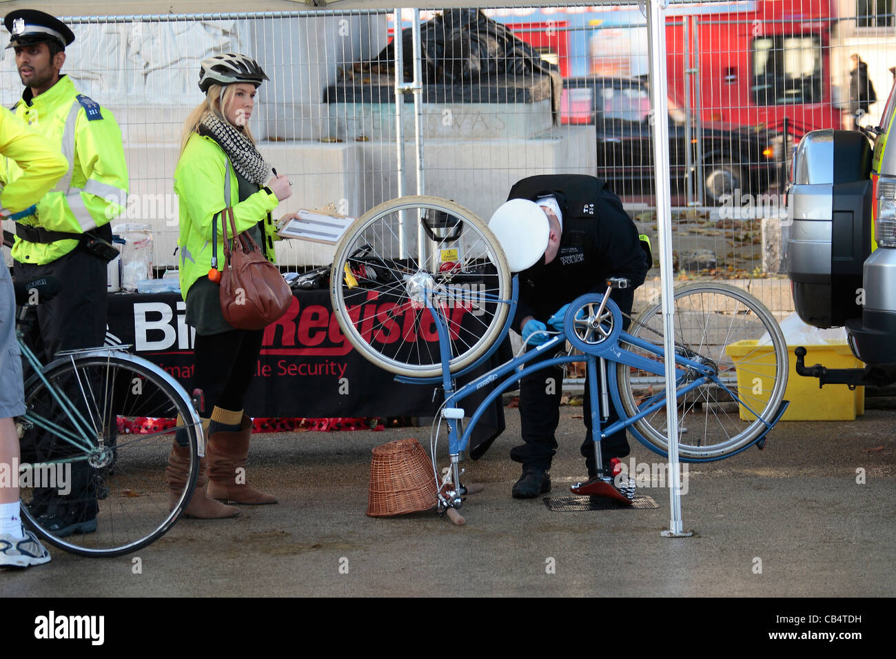 Road Safety week in London sees police officer carrying out safety ...
