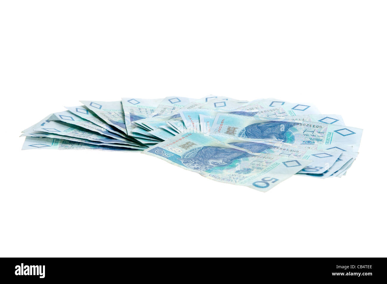 Money on white background Stock Photo - Alamy