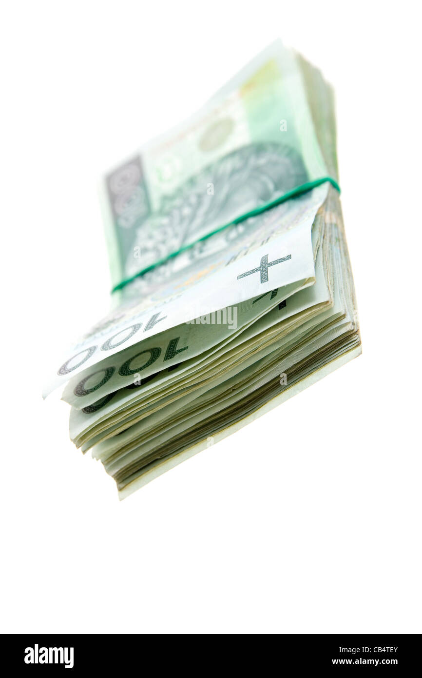 Money on white background Stock Photo - Alamy