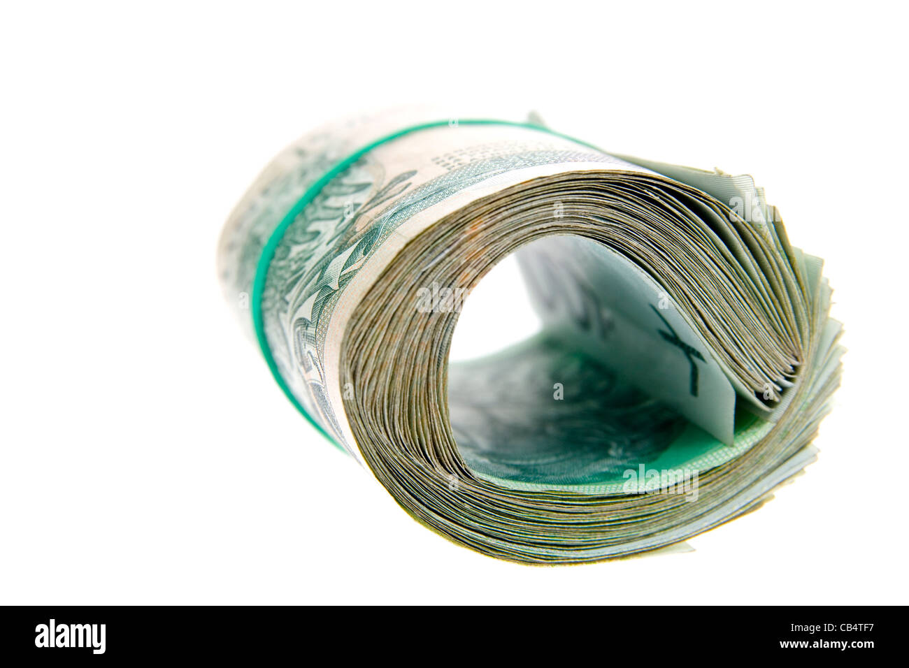 Money on white background Stock Photo - Alamy