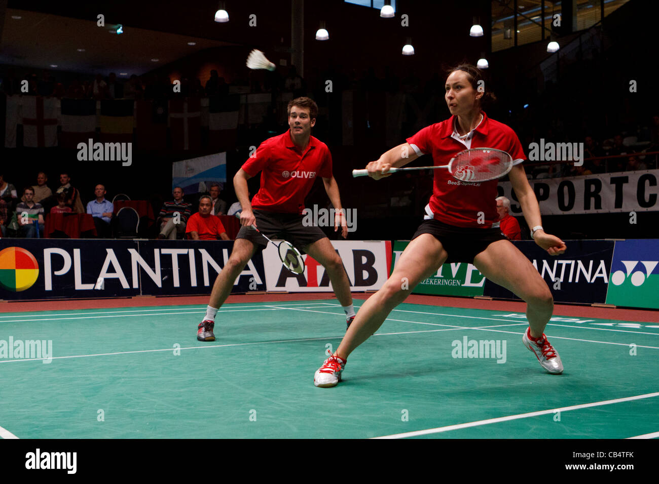 Badminton players hi-res stock photography and images - Alamy